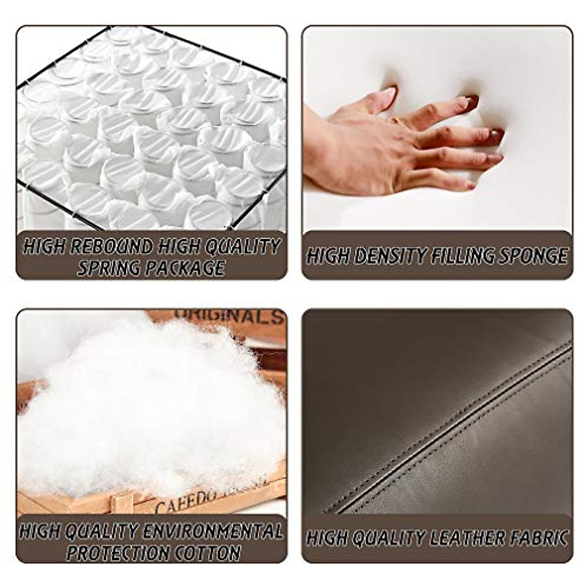 Recliner Chair for Living Room Massage Recliner Sofa Reading Chair Winback Single Sofa Home Theater Seating Modern Reclining Chair Easy Lounge with PU Leather Padded Seat Backrest (Brown)