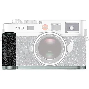 Leica M8.2 Handgrip Silver with Vulkanit Leather