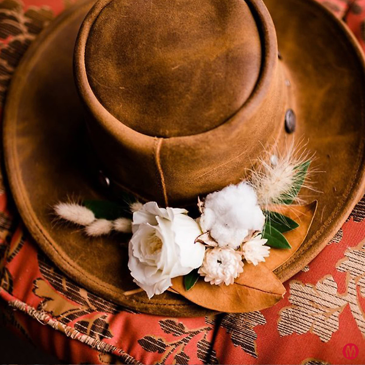 Minnetonka Buffalo Nickel Hat - Wide Brim Hat Featuring Distressed Ruff Leather, Studs and Unique Buffalo Nickel Metal Accents and Hidden Steel Wire in Brim, Black, Medium