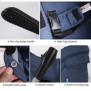 Updated Hook On High Chair, Hoomall Fast Table Chair, High Load Design Clip on High Chair, Fold-Flat Storage Portable Attachable Table Removable Seat Convenient for Home and Travel Navy