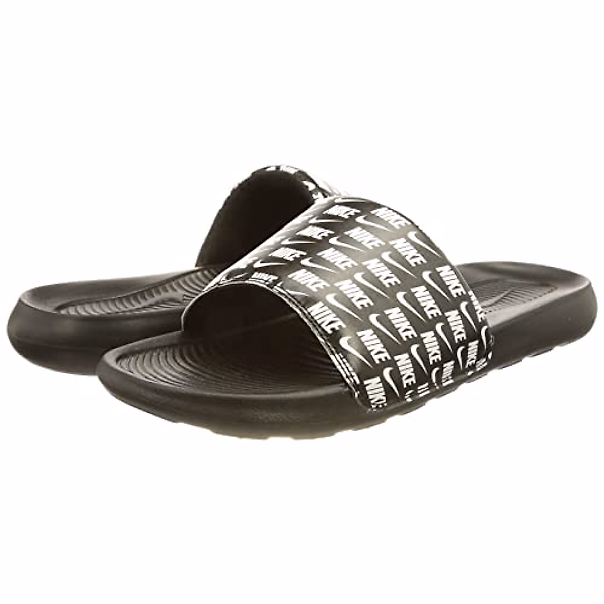 Nike Men's Victori One Slides, Black/White-black, 9