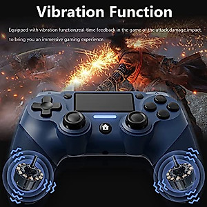 Matbip PS-4 Controller Wireless Play-Station 4 Controller Compatible PS-4/Pro/Slim/PC PS-4 Controller Dual-Shock 4 with Dual Vibration/Joystick/Turbo/Touch Pad Brand