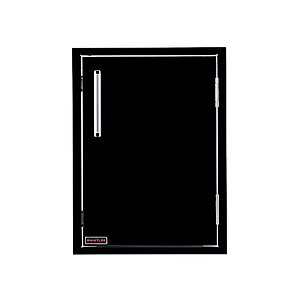 Whistler Vertical Stainless Steel Single Access Door for Outdoor Kitchen BBQ Grill Island,16.50"×22.50"×3.2",Black