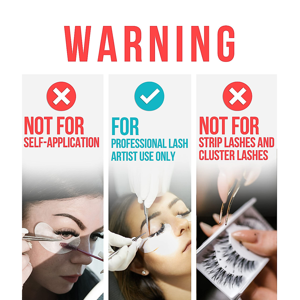 Sensitive Eyelash Extension Glue Stacy Lash 0.34fl.oz/10ml / 5-6 Sec Drying time/Retention – 4-5 Weeks/Black Adhesive/Professional Supplies