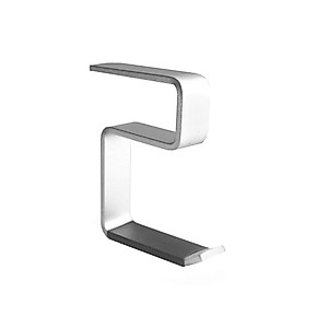 DANXQ Office Computer Desk Aluminum Hook Clamp-On Desk Headphone Holder/Backpack Hook/Provides A Convenient Place to Hang Headset Or Bag (for 3.5cm Thickness)