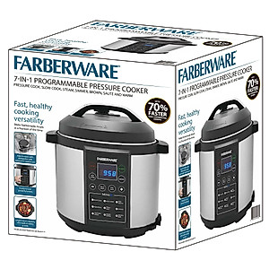 7-in-1 Programmable Digital Pressure Cooker, 6 Quart