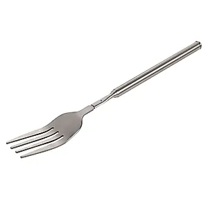 Adjustable Telescopic Fork Extendable Fork Long Fork Toasting Fork Extending Fork Extra Long Fork Extended Fork Stainless Steel, For Eating, Barbecue, Dinner, Dessert, Sausage, Vegetable