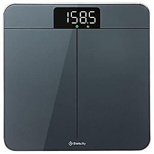 Etekcity Scale for Body Weight, Digital Bathroom Scale for People, Accurate to 0.02kg/0.05lb & Large LED Display, Weight Verification, Tempered Glass, 400 lbs