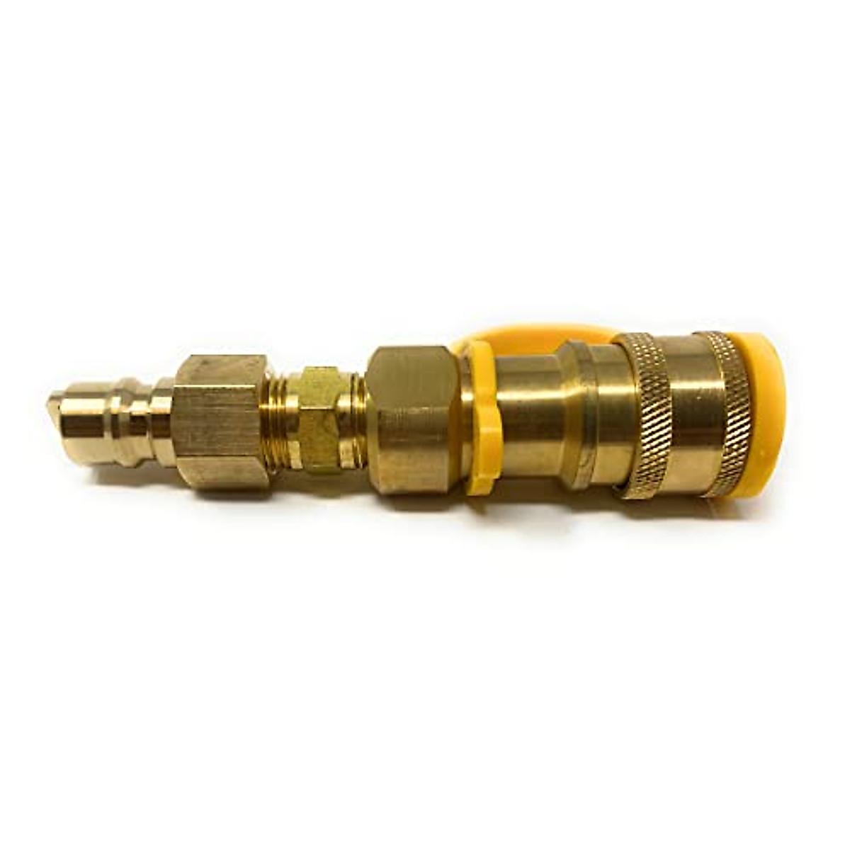 MI MADOL IMPORTS, LLC MADOL 3/8" Natural Gas Quick Connect Fitting [910-583] LP Gas Propane Hose Quick Disconnect Kit, 100% Solid Brass