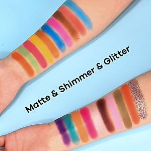 EYESEEK Eyeshadow Palette Matte 50 Colors High Pigmented Colorful Eyeshadow Makeup Palette Shimmer Bright Color Eye Shadow Powder Easy To Blend Long Lasting Waterproof Makeup Pallet #Neon