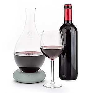 MAYU Glass Wine Aerator Decanter Pitcher - Swirling Wine Decanter, Aerator Wine Glass - Red Wine Aerator/Red Wine Decanter, At Home Wine Decanters - Sensor Technology Wine Decanter with Aerator - 1.5L