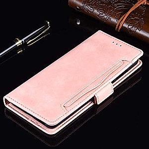 HualuBro Google Pixel 4 Case, Magnetic Full Body Protection Shockproof Flip Leather Wallet Case Cover with Card Slot Holder for Google Pixel 4 Phone Case (Pink)