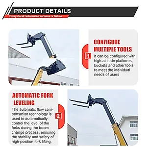 Compact Design**: The Mini Telescopic Handler is Ideal for Tight Spaces, Combining functionality with a Compact Size, Perfect for Indoor and Outdoor use.
