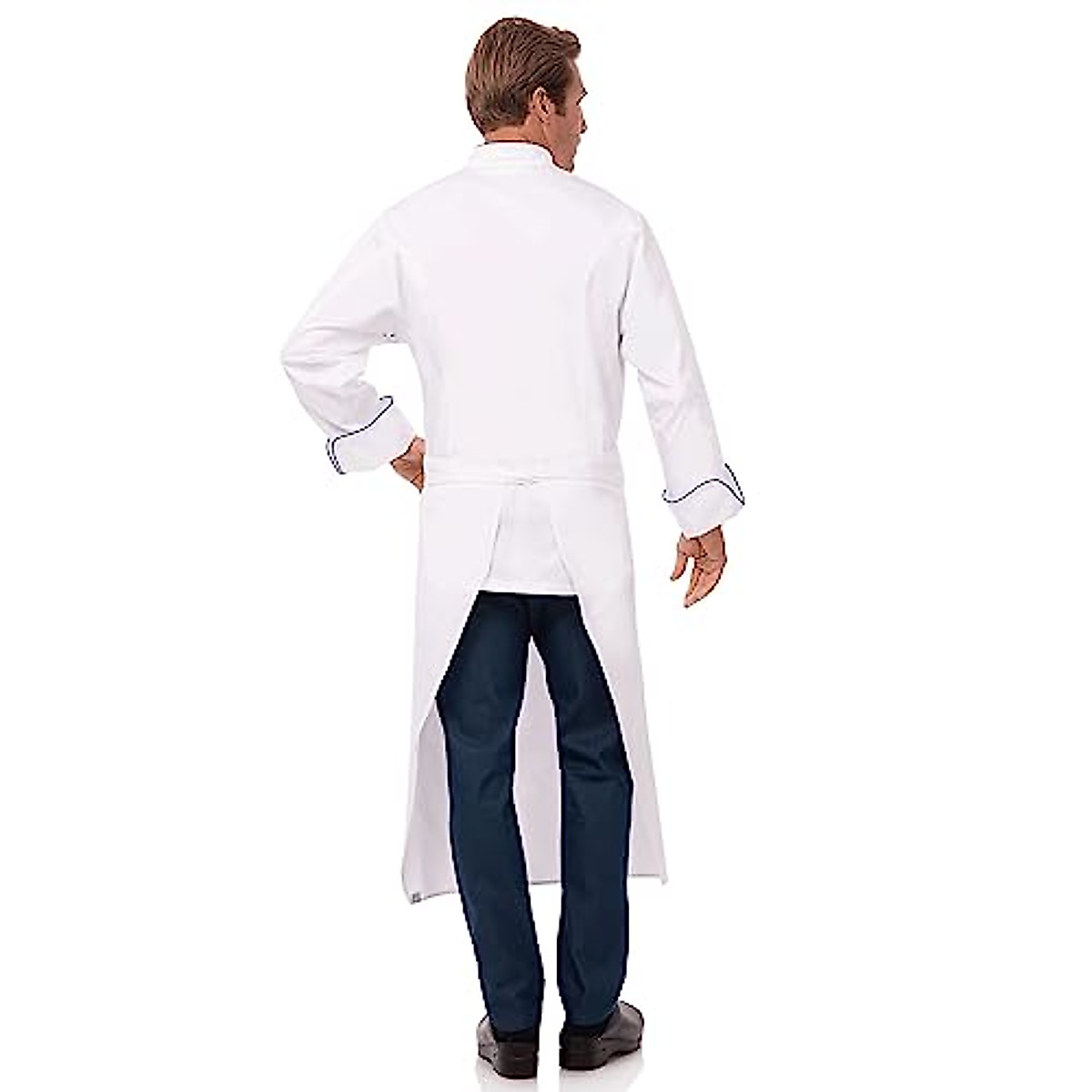 Chef Works Unisex Tapered Apron, White, One Size