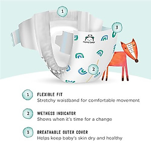 Amazon Brand - Mama Bear Gentle Touch Diapers, Hypoallergenic, Size 5, 132 Count (4 packs of 33), White