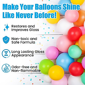 Balloons Shiny Spray,Balloon High Shine Spray For Latex Balloons,Balloon Shine Spray Latex Balloons,Party Balloons Shiny Spray, For Birthdays, Weddings, Christmas Party, Refer to description