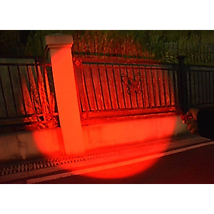 WAYLLSHINE (Pack of 4 Single Mode Red Light Flashlight, 1 Mode Red LED Flashlight Red Flashlight Torch, Red LED Red Light for Astronomy, Aviation, Night Observation