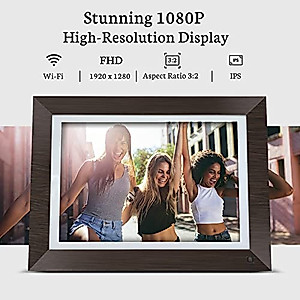 BSIMB 11 Inch 32GB FHD Smart Digital Photo Frame with 1920x1280 IPS Touch Screen, WiFi Could Picture Frame, Instantly Share Photos & Videos via Email/App, Motion Sensor, Gift for Grandparents