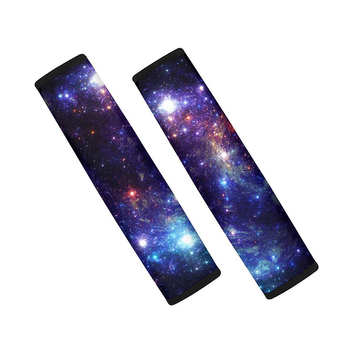 Xhuibop Galaxy Seat Belt Sets Covers for Adults Polyester Fabric Seat Belt Safety Covers for Kids Shoulder Strap Pads for Car Seat Machine Washable