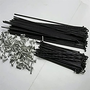 100/batch Bicycle Spokes 14G 2.0mm * 80-275mm Mountain Bicycle Spokes Road Bicycle Folding Bicycle (Color : 80mm)