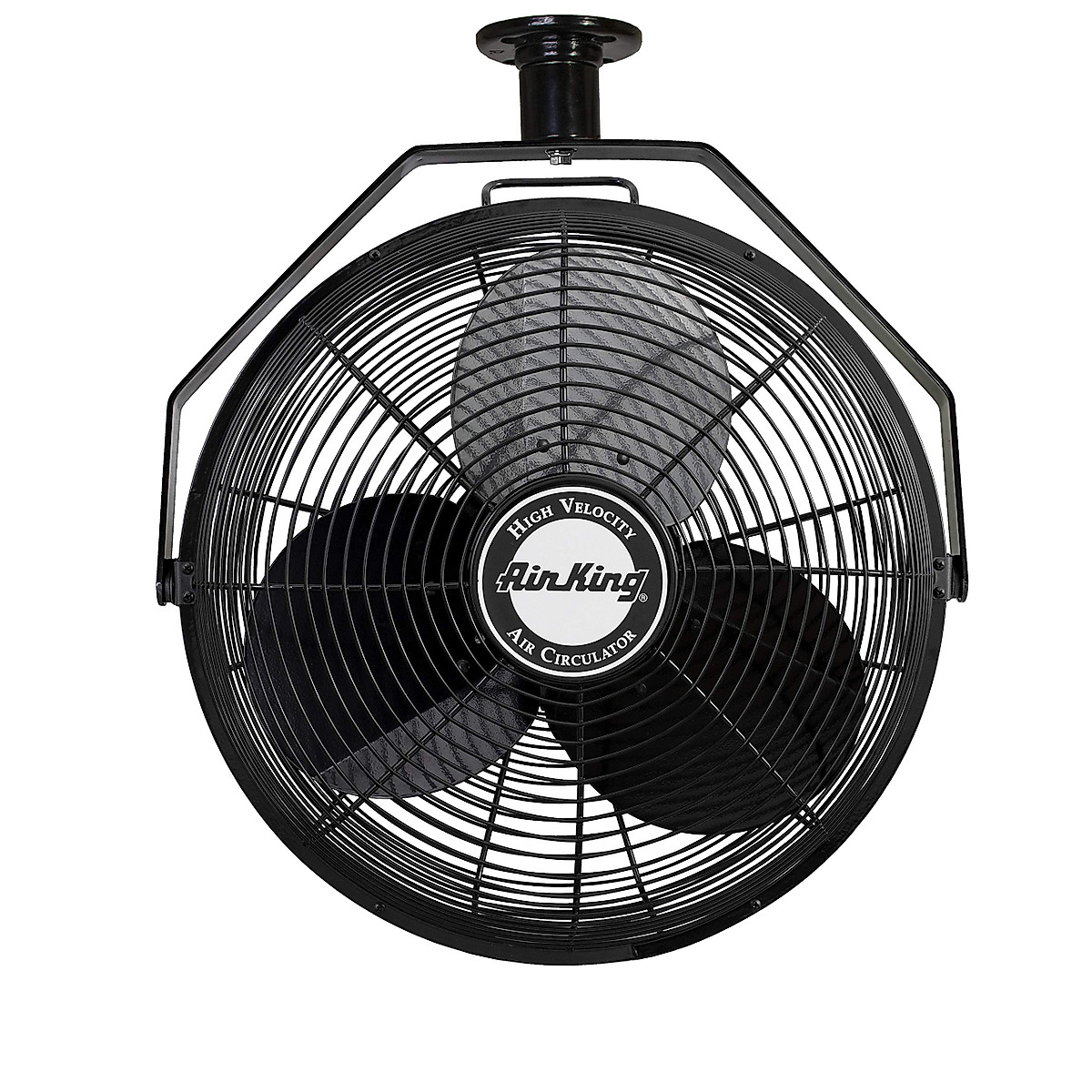 Air King 9718 18-Inch Industrial Grade Ceiling Mount Fan,Black