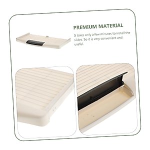 NUOBESTY 1 pc Large Keyboard Tray Slide-Out Computer Desk Keyboard Drawer Accessory for Office Beige Keyboard Stand