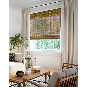CHICOLOGY Bamboo Blinds , Bamboo Shades , Roman Shades for Windows , Roman Window Shades , Window Shades for Home , Bamboo Shades for Patio , Blinds & Shades , Window Shade , 29"W X 64"H, Fox
