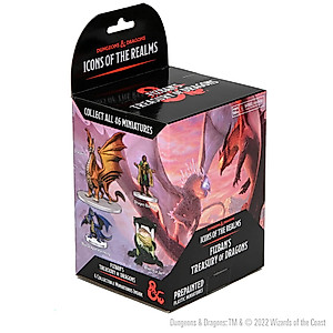WizKids D&D Icons of The Realms: Fizban's Treasury of Dragons - Booster (Set22) - Contains 4 Miniatures, Pre-Painted, Pre-Assembled, Dungeons & Dragons