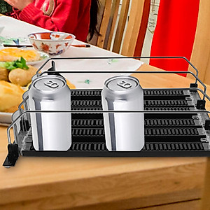 HEMOTON 3pcs Drink Pusher Shelf Water Bottle Water Dispenser Mini-fridge Mini Refridgerator Beverages Soda Can Dispenser for Refrigerator Mini Fridge Organizer Canning Jar Small