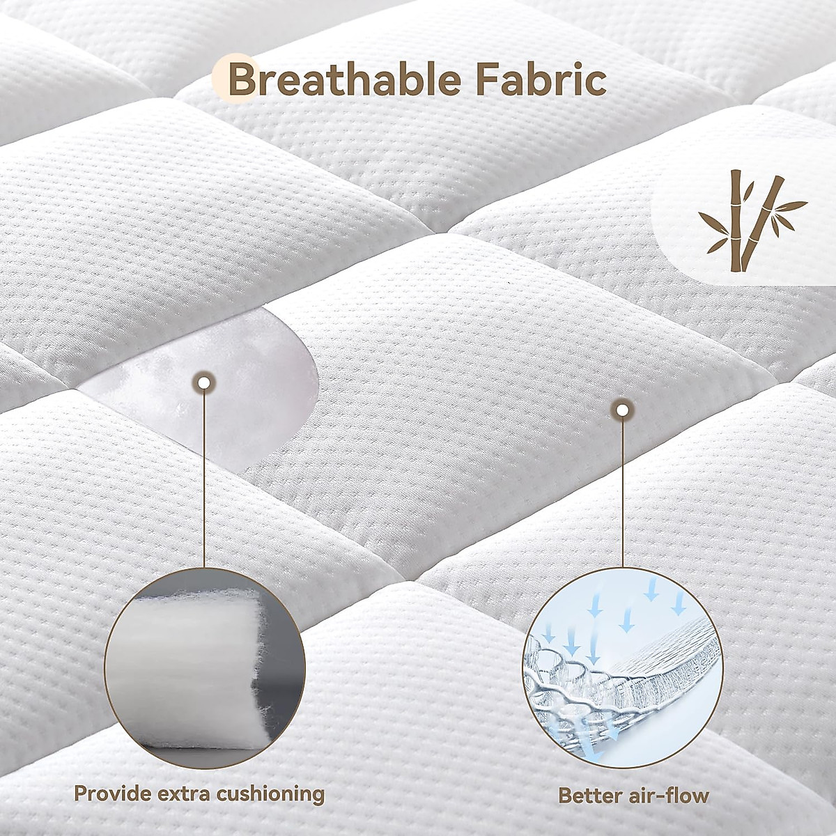 TERISTE 8 Inch Full Mattress Breathable Gel-Memory Foam Plus Pillowtop Mattress, Cool and Skin-Friendly, Fiberglass Free, Mattress in a Box, CertiPUR-US® Certified