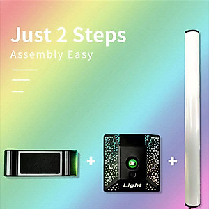 MOCIUN RGB Gaming Headphone Stand, Headset Gaming Headset Stand with Usb2.0 Hub and 3.5mm Port Audio T-ouch Control Led Strip Lamp Backlight Computer Desktop Display Holder USB Port (A)