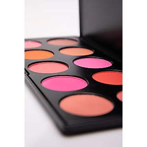 10 Color Blush Color Palette - Pink Blush, Neutral Colors, Cheeks Blush - Gluten Free and Vegan for Sensitive Skin EpiLynx by Dr. Liia