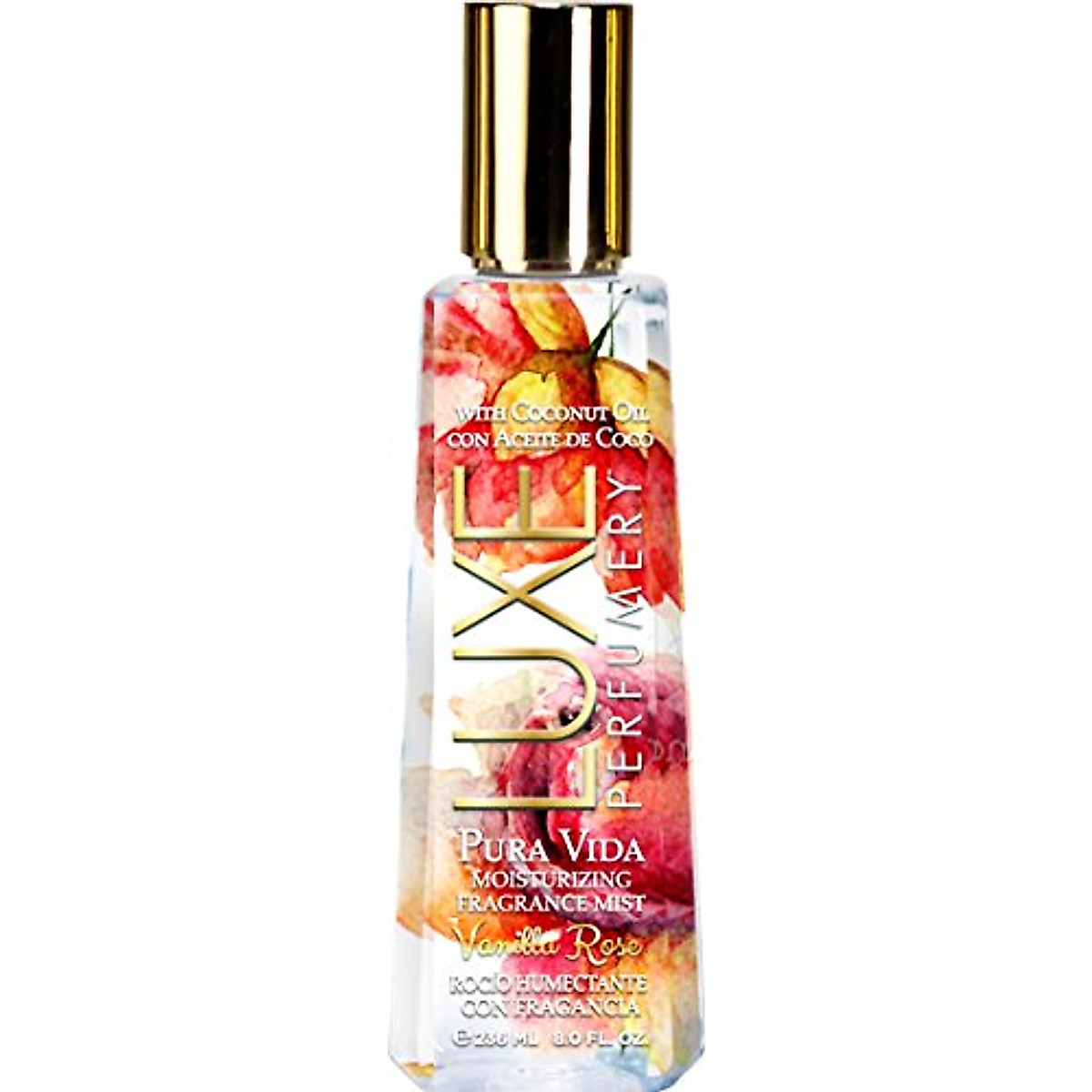 Belcam Bath Therapy Luxe Perfumery Pura Vida Vanilla Rose Moisturizing Fragrance Mist, 236 mL