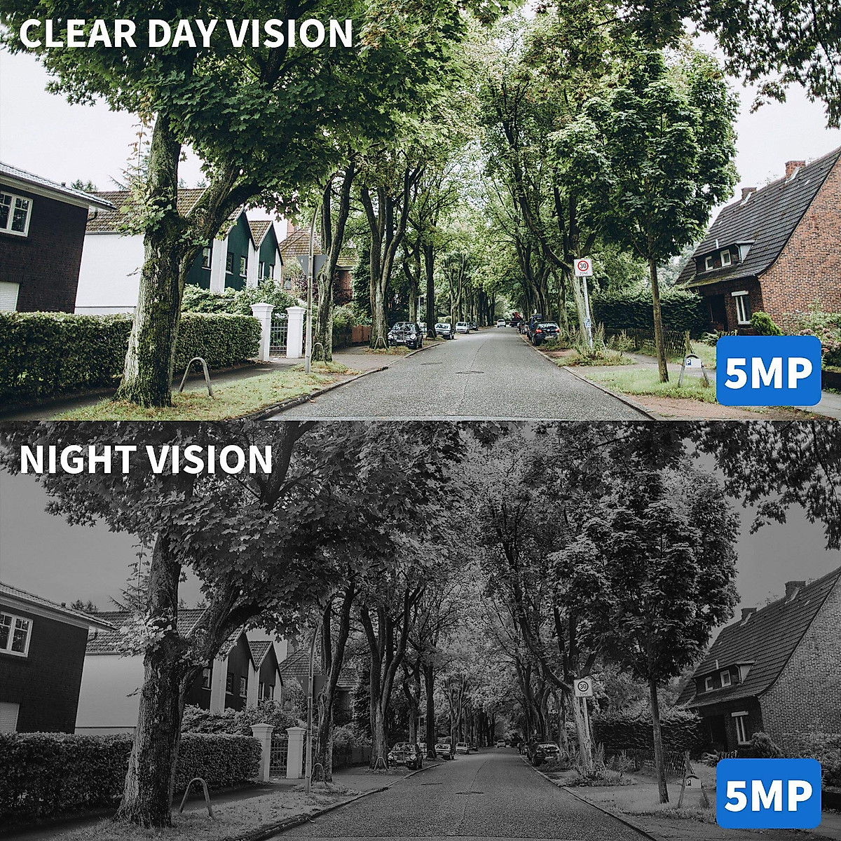 GW Security AutoFocus IP Camera System, 16 Channel 4K NVR, 16 x 5MP HD 1920P Dome POE Microphone Security Camera 4X Optical Motorized Zoom Outdoor Indoor Security System, AI Human Detection