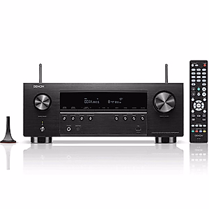 Denon AVR-S970H 8K Ultra HD 7.2 Channel (90Watt X 7) AV Receiver 2022 Model - Built for Gaming, Music Streaming, 3D Audio & Video, Alexa + HEOS, Black (Renewed)