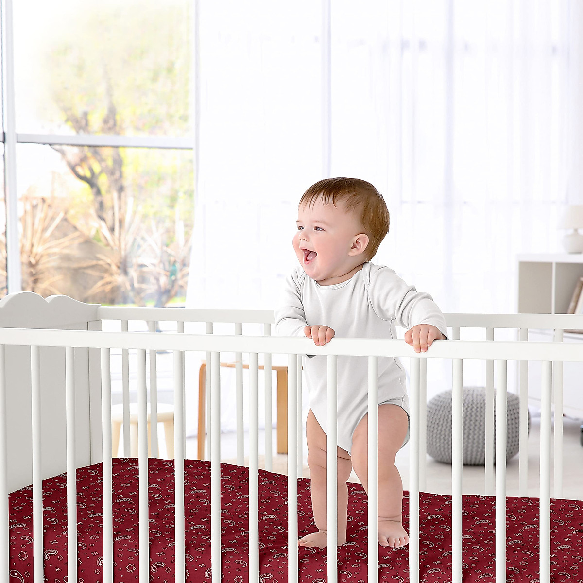 Sweet Jojo Designs Fitted Crib Sheet for Wild West Cowboy Baby/Toddler Bedding - Bandana Print