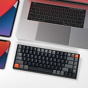 Vissles V84 Wireless Bluetooth/USB Wired Mechanical Keyboard with Wrist Hot Swappable Mechanical Gaming Keyboard Compact 84 Keys Tenkeyless RGB Dynamic Backlit for Mac Windows, Gateron Red Switch