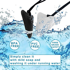 2 PCS Sensory Chew Necklaces - Chew Necklaces for Sensory Kids, Shark Tooth Necklace, Baby Teething Child Chewing Autism Adult, YQZIYOU