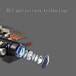 MUMUJJ Hotel Projector, 4K Indoor/Outdoor Movie Projector Support 200'' Screen Dsiplay, Home Theater Video Projector