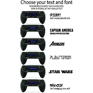 Printed 2X LED Personalised Custom Light Bar Decal Sticker Compatible with Sony Playstation 4 PS4 Controller DualShock 4
