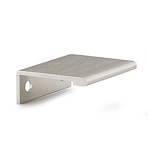 Richelieu Hardware BP989833170 Lincoln Collection 1 5/16-inch (33 mm) Center-to-Center Stainless Steel Modern Cabinet and Drawer Edge Pull Handle for Kitchen, Bathroom, and Furniture