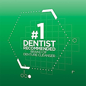 Polident Overnight Whitening, Antibacterial Denture Cleanser, Triple Mint Freshness 84 ea (Pack of 3)