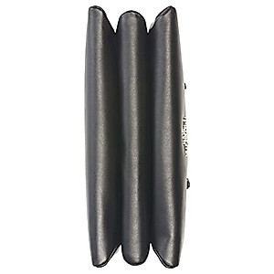 Calvin Klein Penny Triple Compartment Tote, Black/Silver,One Size