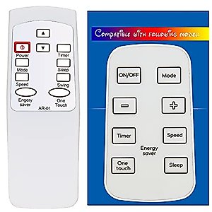 Replacement Remote Control RG15B1/E for Arctic King AC Air Conditioner Remote Control WWK05CR01N WWK05CR91N WWK06CR01N WWK06CR91N WWK08CR91N WWK08CW01N WWK10CR91N WWK12CR91N WWK18CR92N WWK25CR92N