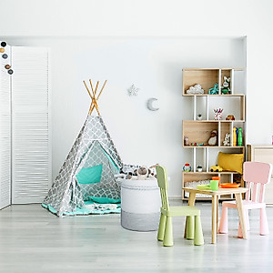 VERSAINSECT ton Rope Basket - Decorative White Storage Bins for Room Organization