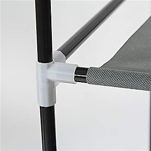 AUTOKOLA Home 5-Layer 12-Compartment Non-Woven Fabric Wardrobe Portable Closet Gray (133x46x170cm) 3-7 Days Delivery