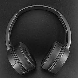 SOULWIT 70mm Earpads Replacement for JBL Tune 450BT (T450BT)/Tune 460BT(T460BT)/Tune 500BT (T500BT)/Tune 510BT/Tune 520BT/Tune 660NC, Ear Pads Cushions for JR 300BT/JR300/JR 310BT/JR310 - Black