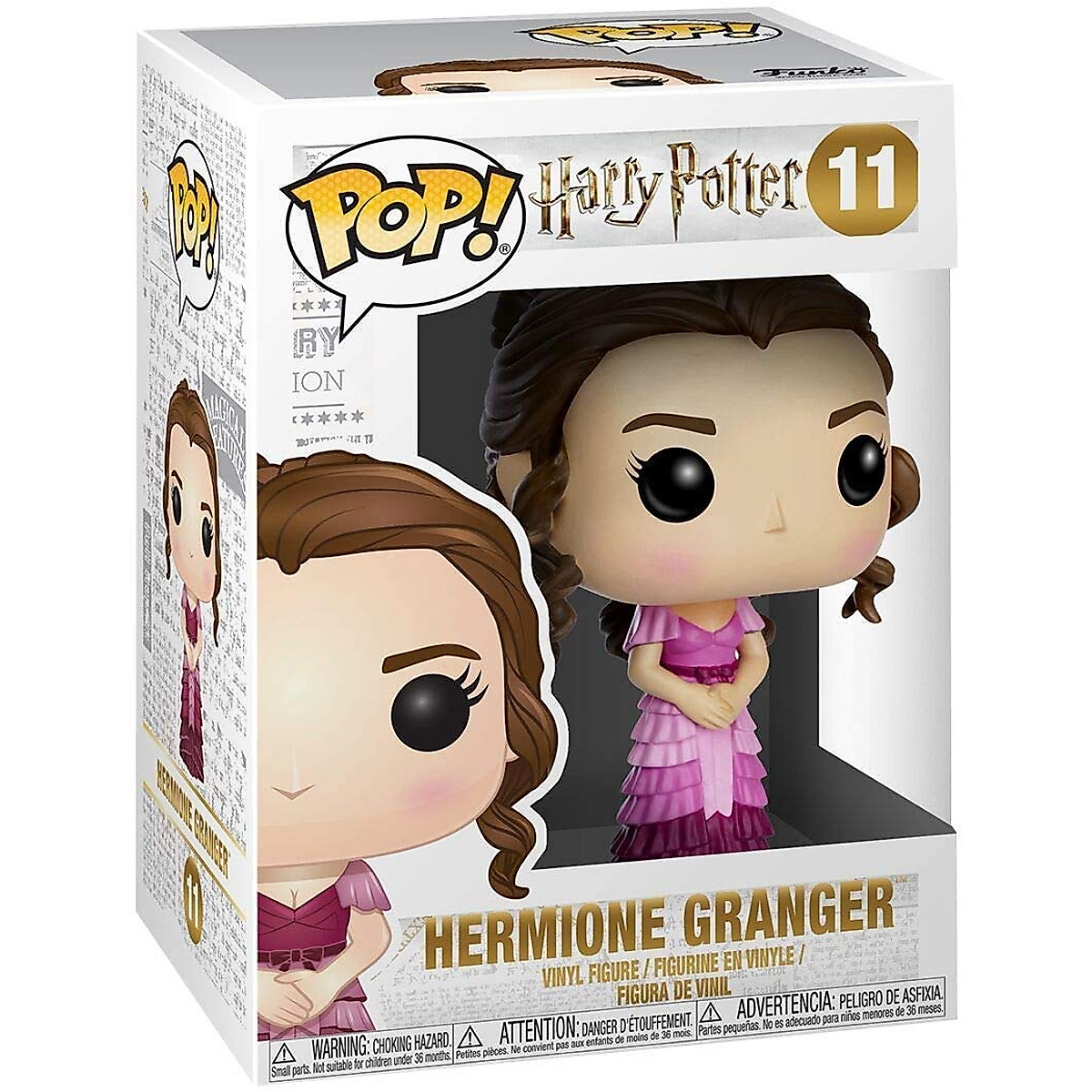 Harry Potter - Hermione Granger (Yule Ball Gown) Funko Pop! Vinyl Figure (Bundled with Compatible Pop Box Protector Case), Multicolor, 3.75 inches