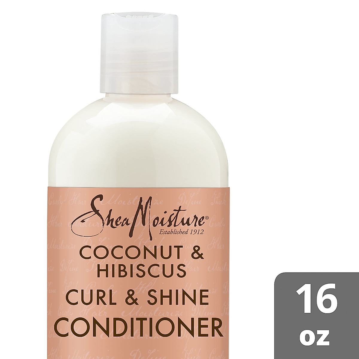 Shea Moisture Hair Conditioner Curly Hair Products, Coconut & Hibiscus Curl & Shine Conditioner, Shea Butter, Coconut Oil, Vitamin E & Neem Oil, Frizz Control, Family Size, 16 Fl Oz Ea