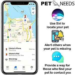 MARVAL Airtag Dog Collar Holder + 4 pcs Protective Film Compatible with Apple Air Tag Cat Pet Case, Protective Waterproof Silicone Small for Puppy (N Mint+BrightPink 2 Pack)
